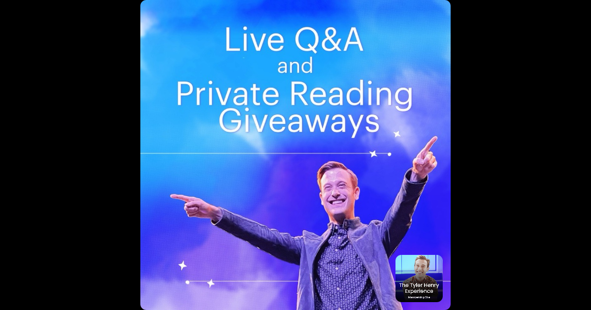 Private Reading Giveaway with Tyler Henry 2/13 | by Tyler Henry